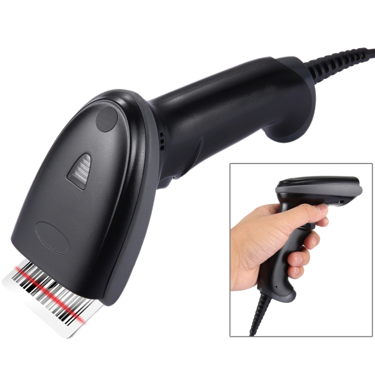 USB Laser Wired Handheld Barcode Scanner Barcode Reader, Cable Length ...