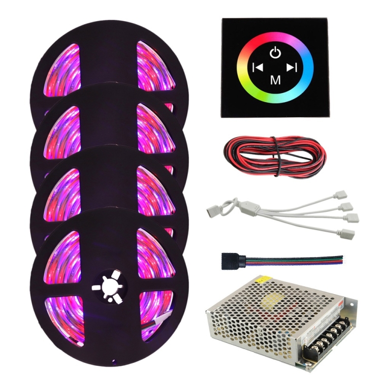 Striscia LED RGB da 4 pezzi 20M 2835 Lampade a LED Nastro LED SMD RGB ...