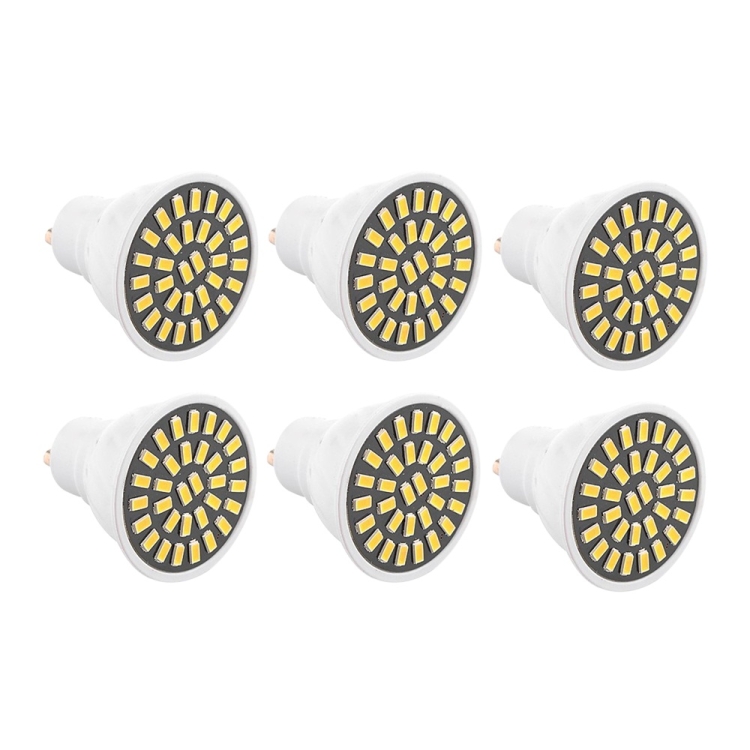 6 PCS GU10 5W 32 LEDs SMD 5733 LED Spot Lightting Lamp Bulb, AC 220V