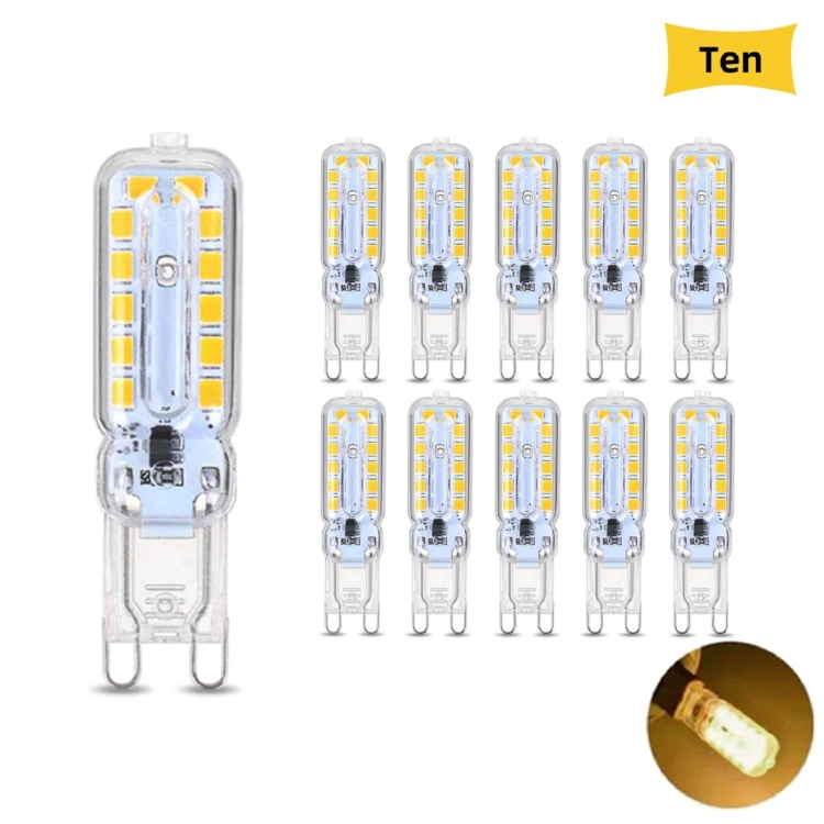 YWXLIGHT 10 ชิ้น 5 วัตต์ G9 4000 พันหลอดไฟ LED แคปซูลแสงสปอตไลโคมไฟที่ ...