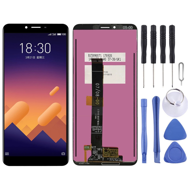 หน้าจอ TFT LCD สำหรับ Meizu E3 พร้อม Digitizer Full Assembly (สีดำ)