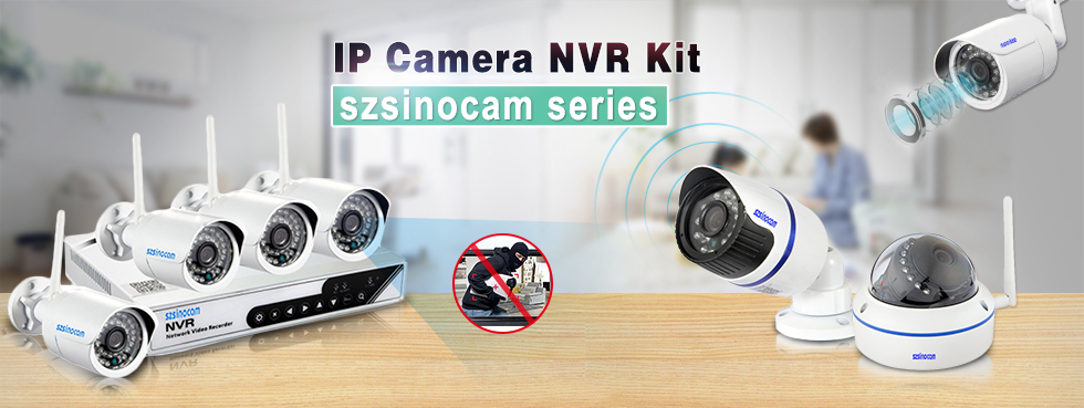 SUNSKY - szsinocam Wireless Cloud IP Camera NVR Kit, Support Video Push ...