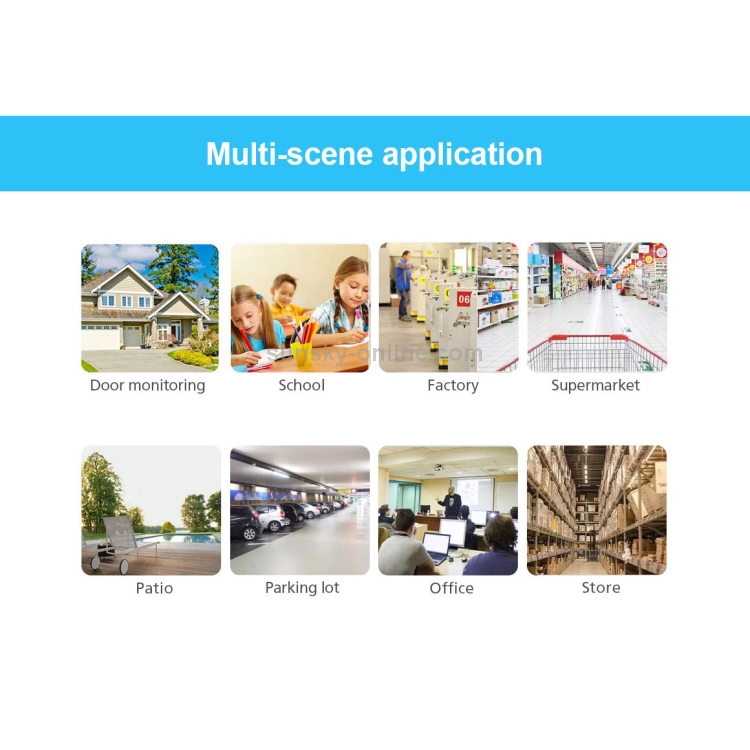 SriHome SH035 3,0 miljoen pixels 1296P HD IP-camera, ondersteuning voor ...