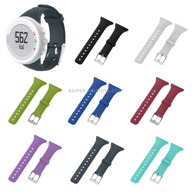 Suunto M1 / M2 / M4 / M5의 실리콘 여성 시계 밴드 (흰색)