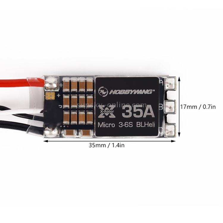 Hobbywing XRotor Micro BLHeli 35A ESC 3-6S Electric Speed Controller