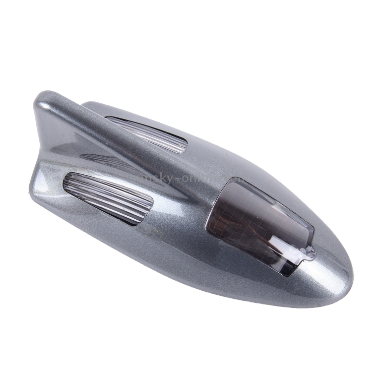 Solar Colorful Light Anti Collision Shark Fin Car Taillight LED Flash ...