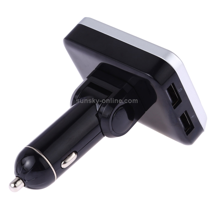 Bc32 듀얼 Usb 충전 블루투스 핸즈프리 차량용 충전기 Fm 송신기 Mp3 음악 플레이어 차량용 키트 핸즈프리 통화 및 마이크로 Sd 녹음 및 전압 감지 지원