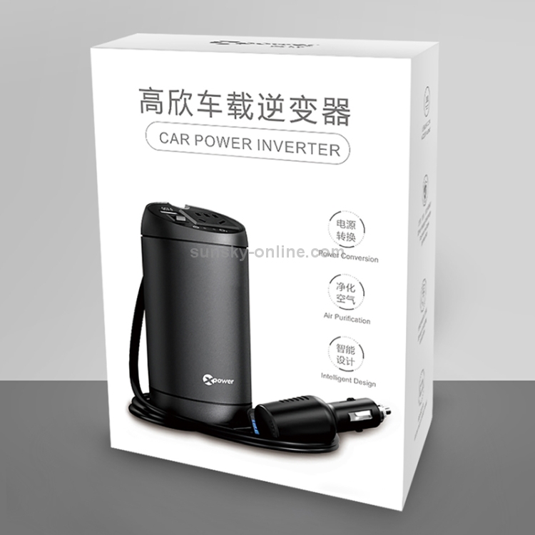 XPower T300 Plus DC 12V to AC 220V Car Multi-functional Power Inverter ...