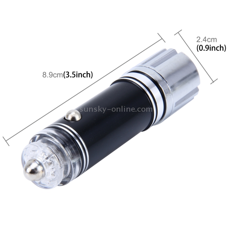 Car Cigarette Lighter Air Purifier Negative Ione Freshener Air Cleaner ...