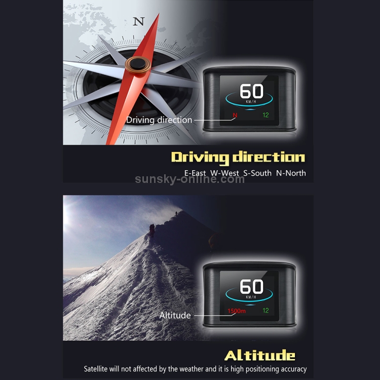 T600 Hud 22 인치 자동차 Gps 스마트 디지털 미터 Tft Lcd 멀티 컬러 속도 및 주행 거리 시간 및 전압 디스플레이 과속 알람 저전압 알람 킬로