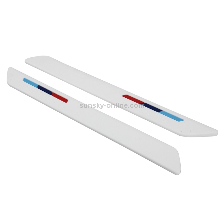 2 Pcs 자동차 플라스틱 충돌 방지 스티커 자동차 도어 문지름 범퍼 스트립 자동 가드 사이드 도어 스크래치 스티커 수호자 흰색