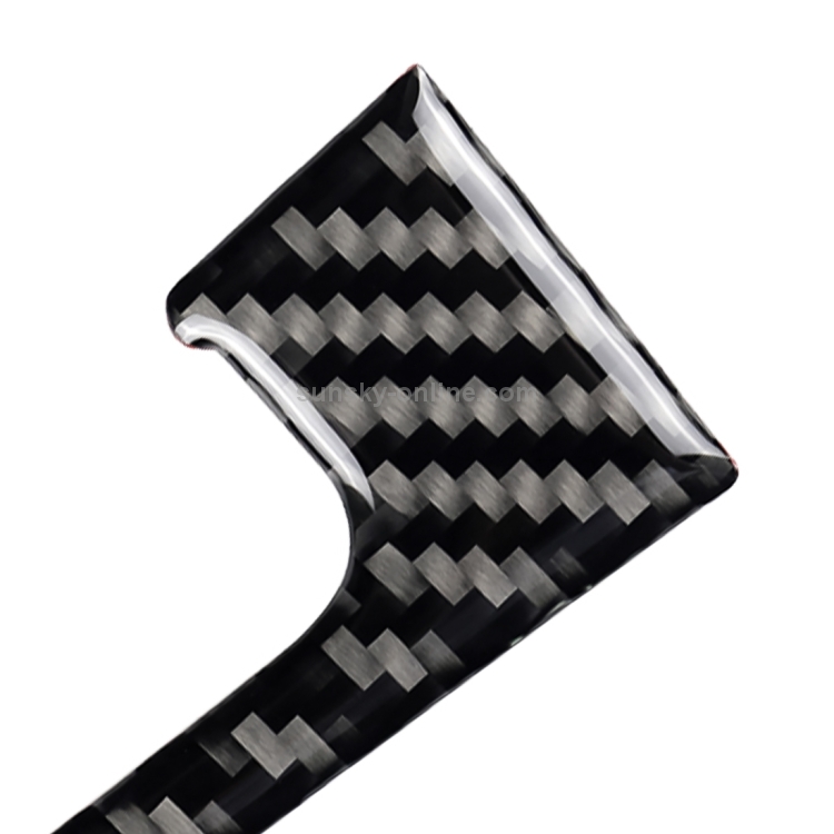 폭스 바겐 골프 7 2013 2017 용 자동차 탄소 섬유 기어 위치 패널 프레임 장식 스티커 구멍 및 시작 및 중지 왼쪽 드라이브 포함