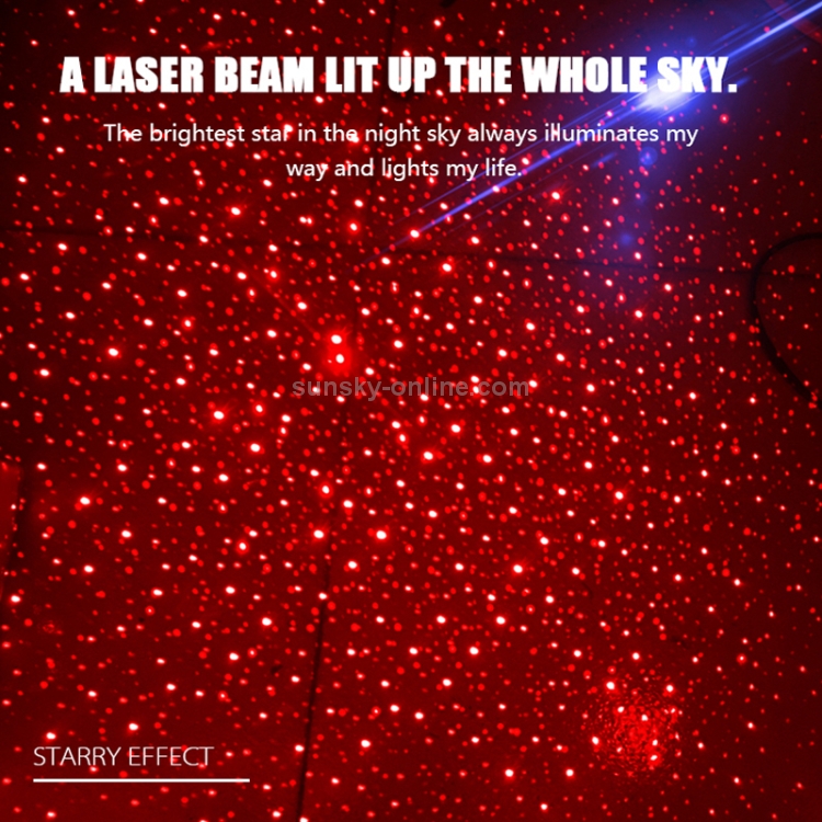 5V Roof Ceiling Decoration Red Light Star Night Lights Starry Sky ...