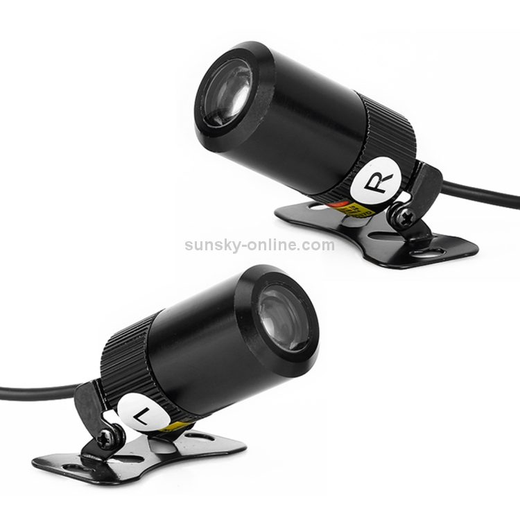 2 ชิ้น DC 8-36V 3W รถจักรยานยนต์ไฟ LED ฉายไฟ, ความยาวสายเคเบิล: 2.4 ม. ...