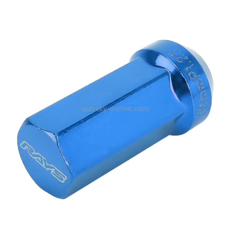 Aluminiumantrieb Auto Radantrieb Nabenadapter Hyper Stahl Radmutter (blau)