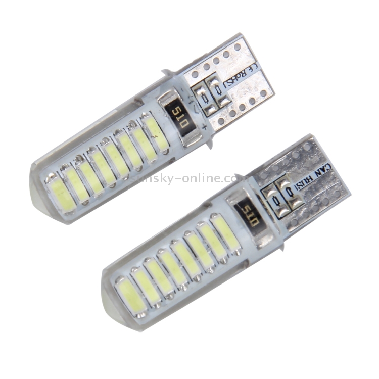 2 STKS T10 3 W 16 SMD-4014 LEDs Auto Klaring Lichten Lamp, DC 12 V (Wit ...