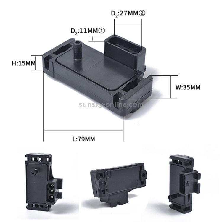 자동차 흡기 매니 폴드 절대 압력 센서 MAP 센서 12569240 for DAEWOO 1997 / GMC 1500 1992-1995