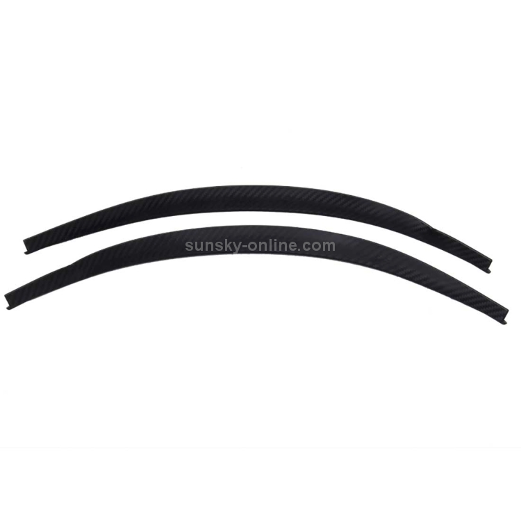 2 PCS 45cm Car Stickers Rubber Large Round Arc Strips Universal Fender ...