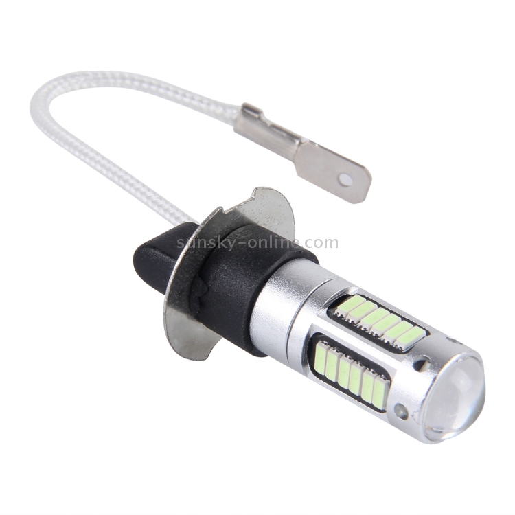 2 PCS H3 10W 30 ไฟ LED SMD-4014 ไฟตัดหมอกรถยนต์ DC 12V (Ice Blue Light)