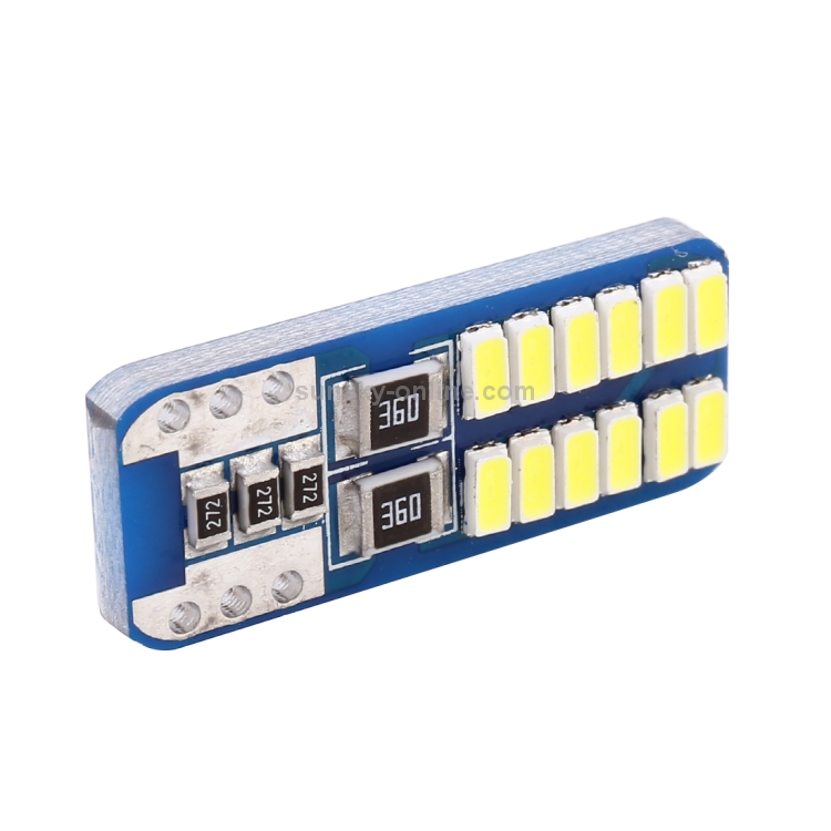 2 ชิ้น T10 / W5W / 168/194 DC12V 1.4W 6000K 90LM 12 LEDs SMD-3014 โคมไฟอ่านหนังสือไฟ Clearance ...