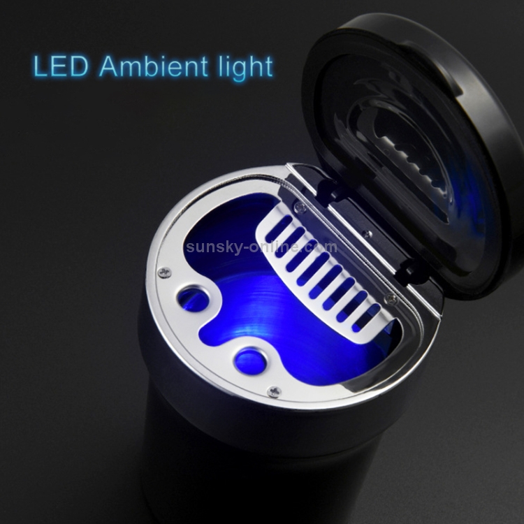 Multi-function Portable Creative LED Car Cigarette Ash Tray Ashtray ...