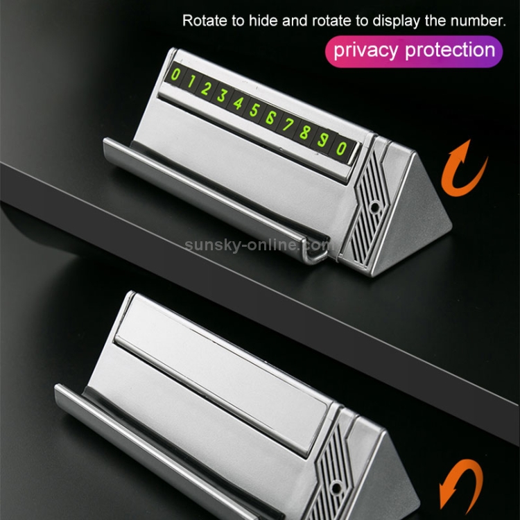 JS-Q02 Car Double Number Temporary Parking Number Plate Parking Card ...