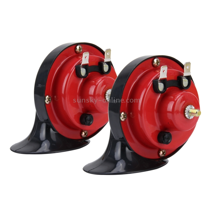 2 PCS SEGER Supertone 12V High Tone / Low Tone 118dB Twin Horn Kit with ...