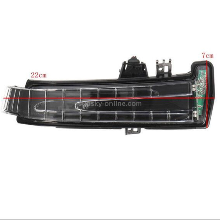 Coche DC12V 1.8W LED lado derecho espejo retrovisor luz de señal de ...