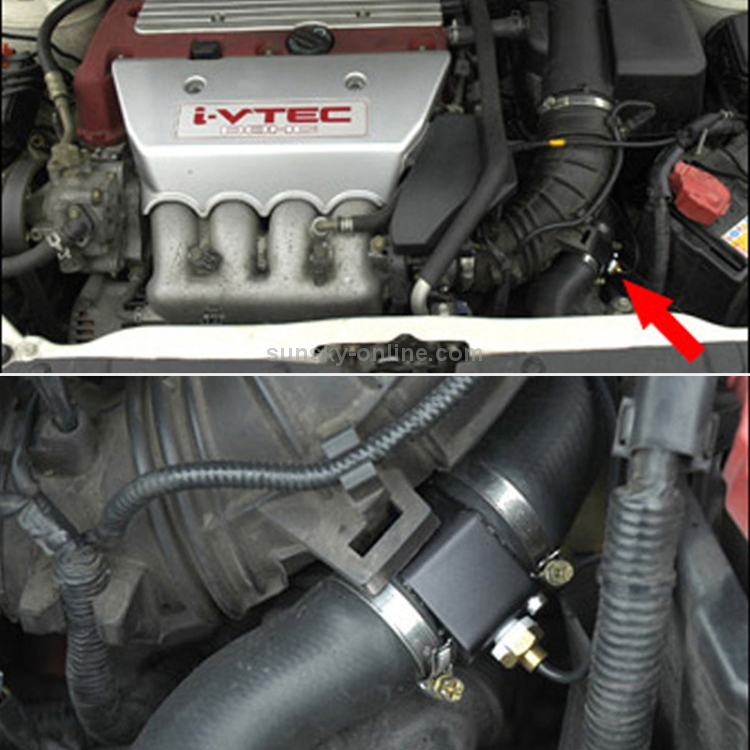 Ryanstar Racing 자동차 수온 측정기 온도 게이지 혼다 용 조인트 파이프 라디에이터 센서 어댑터 클램프 크기 28mm