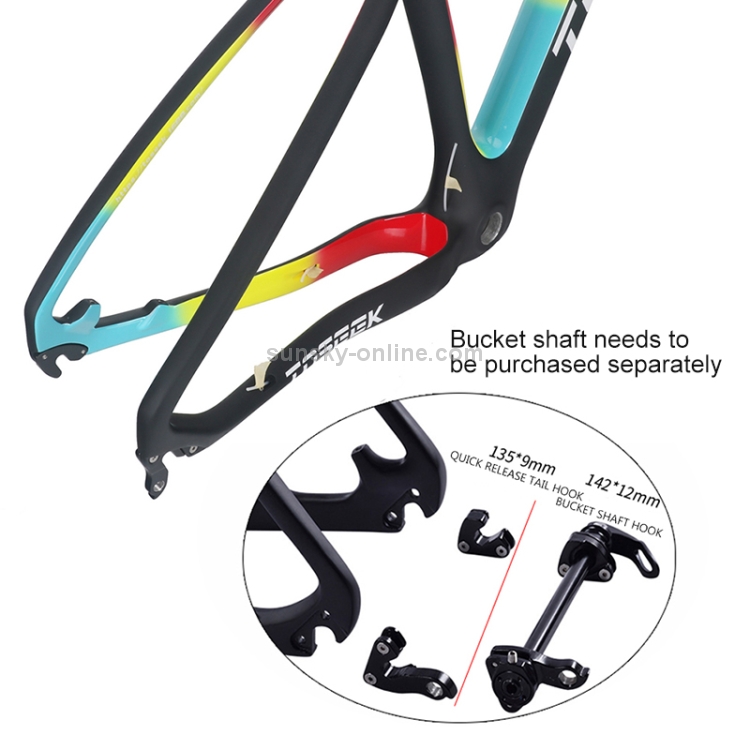 TOSEEK MTB Mountain Bike Frame Full Suspension T800 Carbon Fiber ...