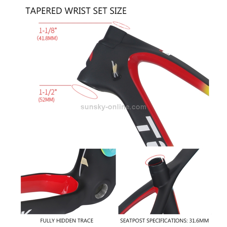 TOSEEK MTB Mountain Bike Frame Full Suspension T800 Carbon Fiber ...