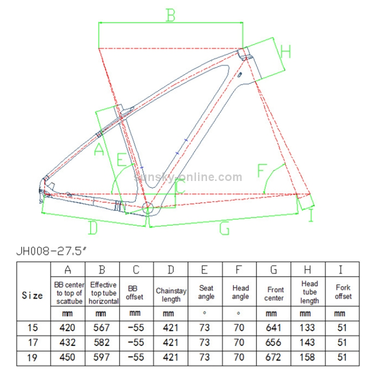 TOSEEK MTB Mountain Bike Frame Full Suspension T800 Carbon Fiber ...