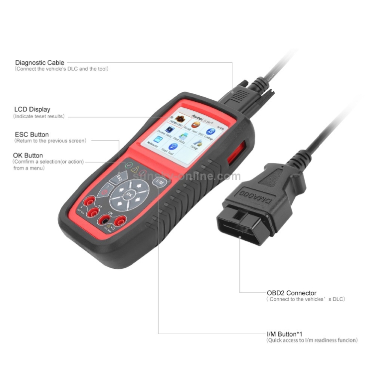 AUTEL AuToLink AL539 자동차 미니 코드 리더 OBD2 오류 감지기 진단 도구