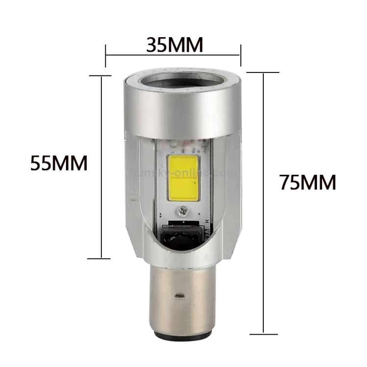 BA20D DC12-80V / 20W / 6000K / 2000LM ไฟหน้ามอเตอร์ไซค์พร้อม Angel Eyes ...