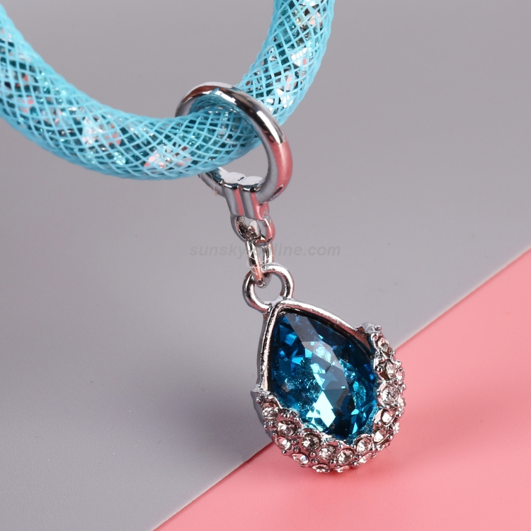 Car Diamond Metal + Plastic Keychain (Baby Blue)