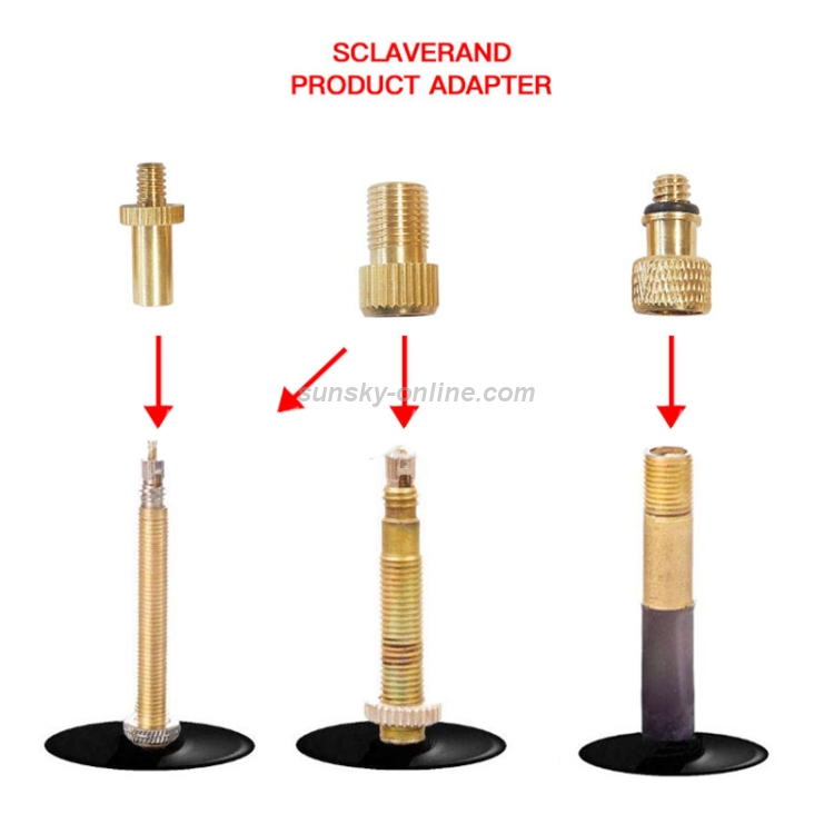 2 Sets (15 in 1) Inflator Adapter French Mouth / US Mouth / UK Mouth ...