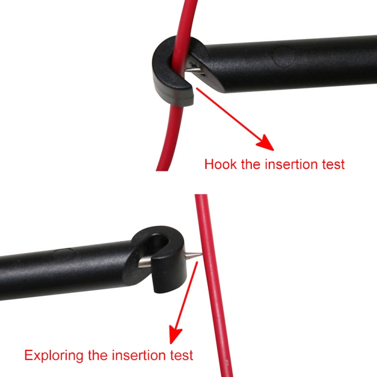 DuoYi DY12 자동차 6V / 12V / 24V 후크 유형 저전압 회로 테스트 펜