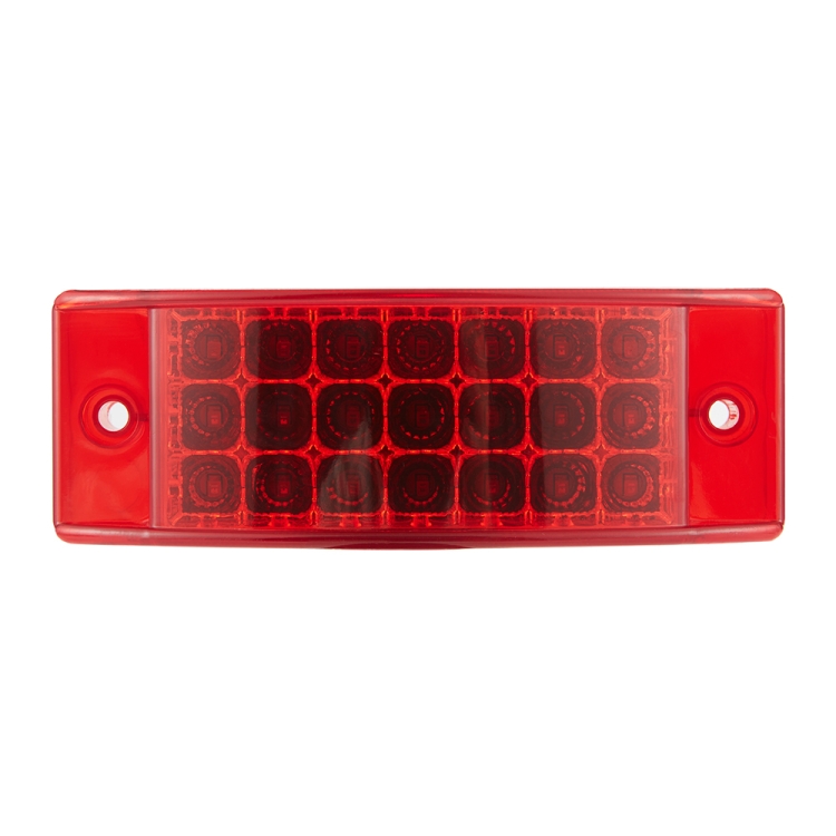 MK-142 DC12V-24V 21LEDs 자동차 테일 라이트 흐르는 물 깜박이는 에지 라이트 (레드 라이트)