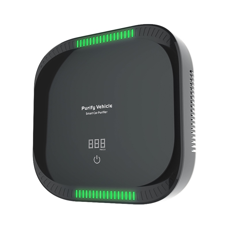 XJ-008 Car Negative Ion USB Air Purifier, Smart Version (Black)