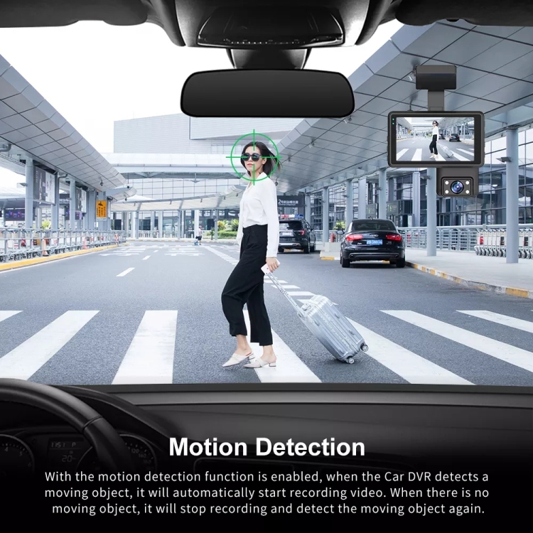 Front and Inner Dual Camera HD Infrared Night Vision Car Dash Cam ...