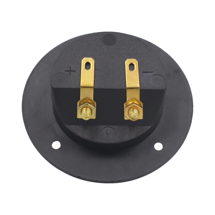 2 in 1 / Set Car Double Binding Round Gold Plate Push Spring Loaded ...