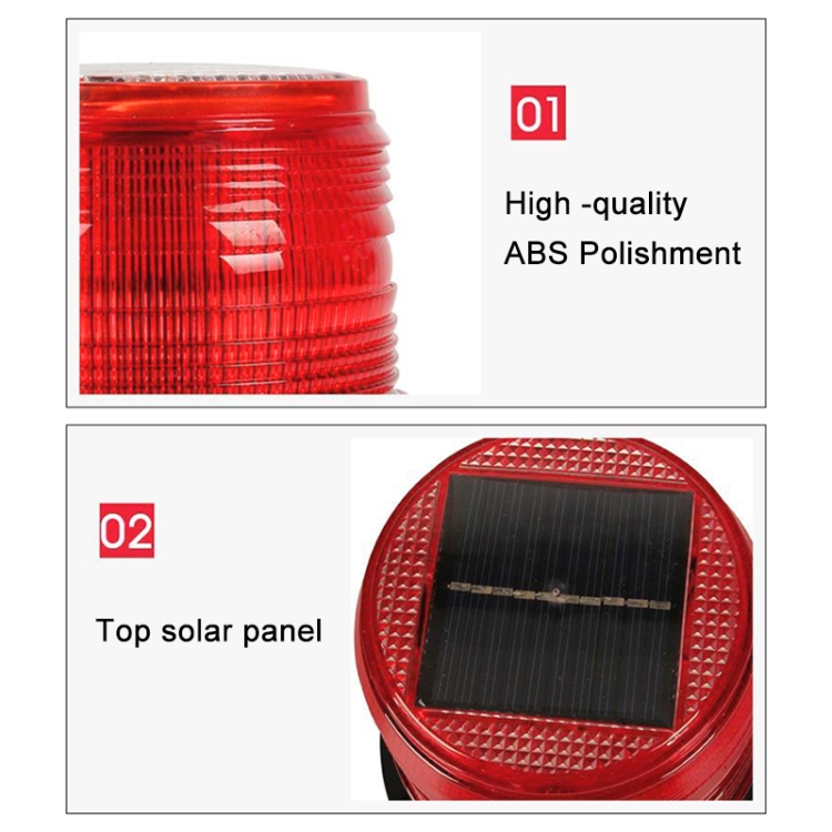 Car Solar Charging Warning Light (Red)