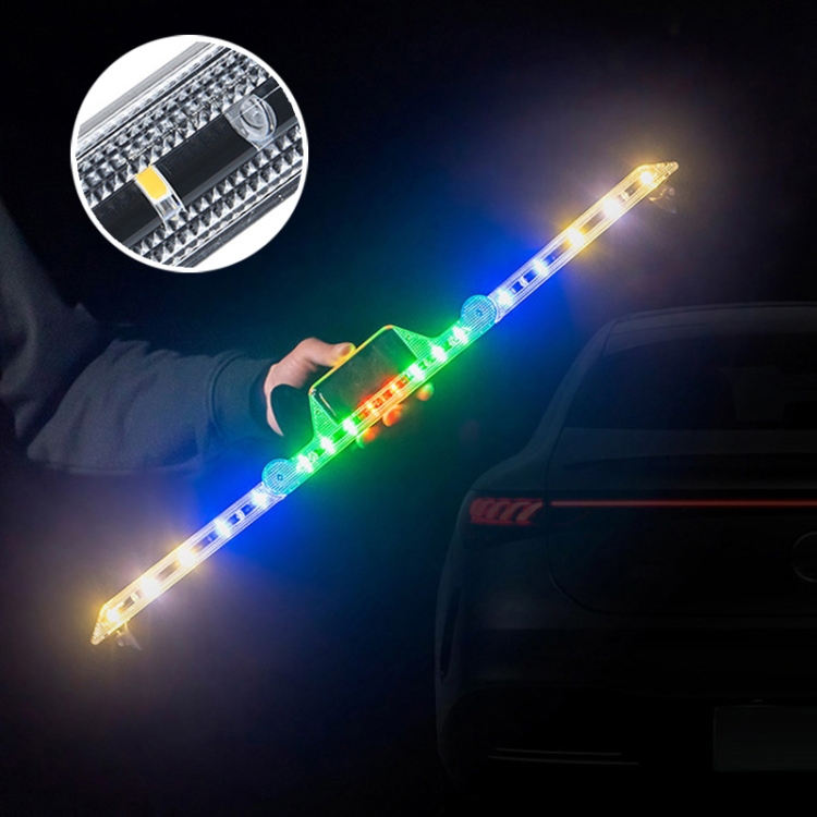 Car Triangular Light Warning Sign Solar Charging Strobe Emergency ...