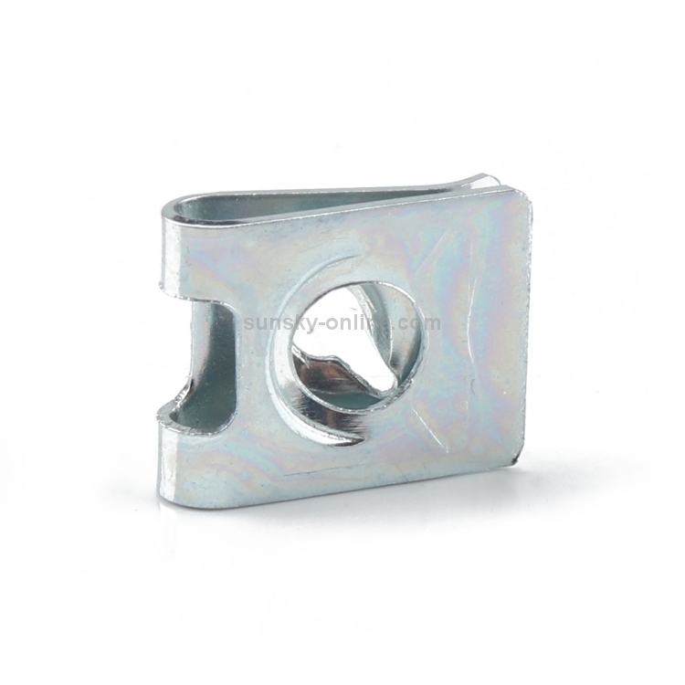 100 PCS U Nut Kit Spire Clips No.4 Zinc Speed Fasteners Lug Nuts