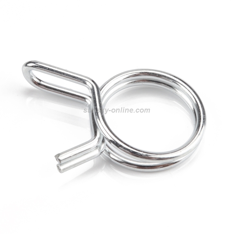 20 PCS Double Wire Spring Tube Clamp แคลมป์ท่อน้ำขนาด: 9 มม