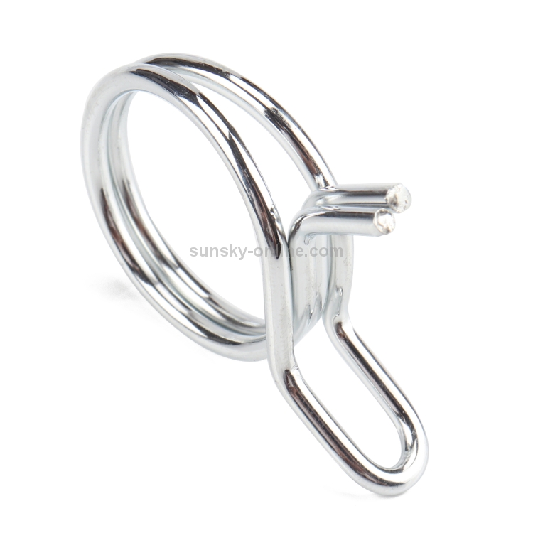 180 PCS Double Wire Spring Tube Clamp Water Pipe Clamps, Size: 5-24mm