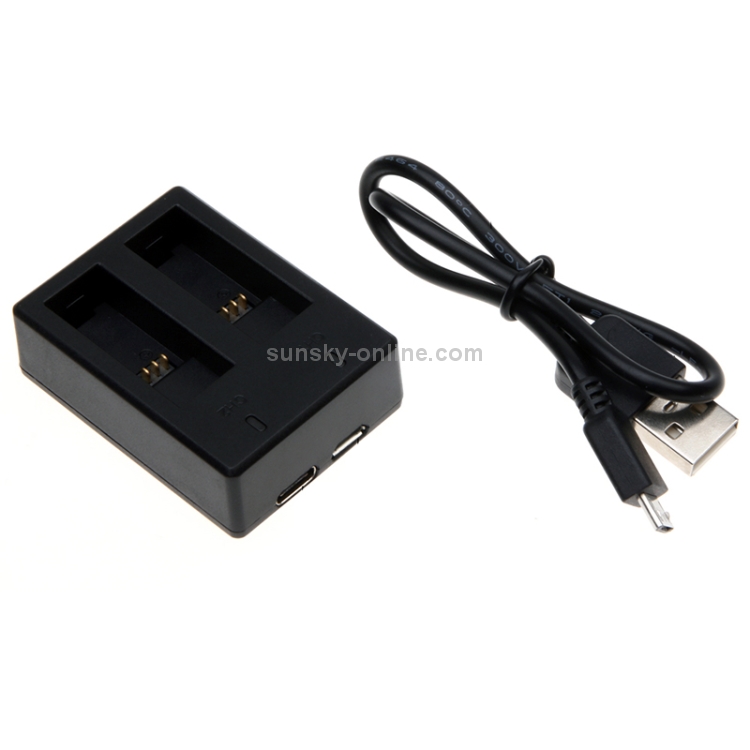 GoPro Hero5 USB 케이블 및 LED 표시 등을 가진 USB 이중 배터리 충전기