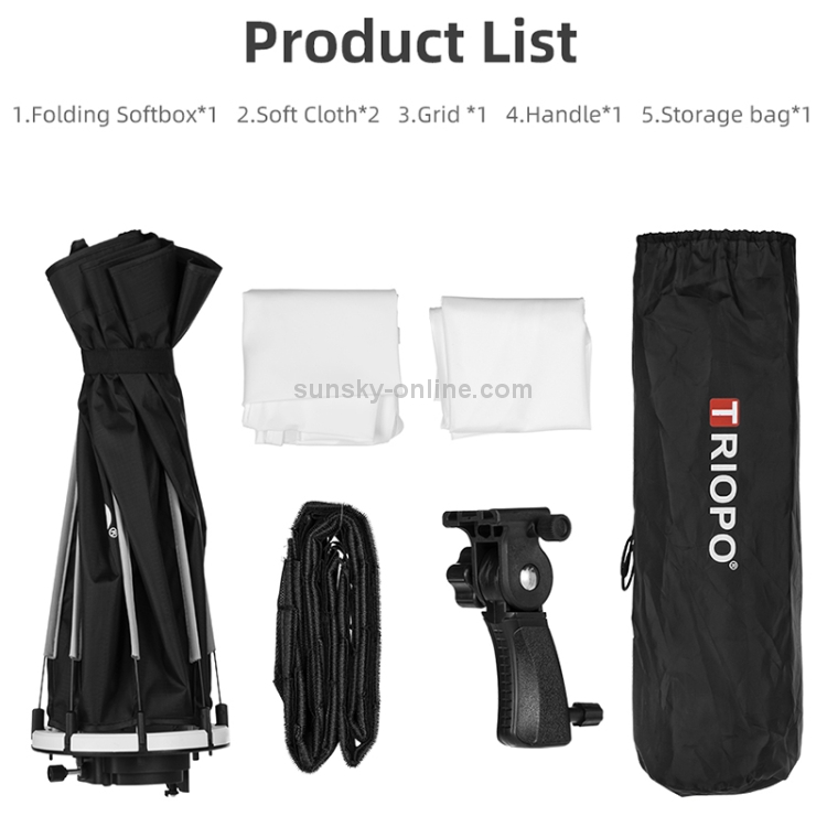 Triopo KS55 55 เซนติเมตร Speedlite แฟลชแปดเหลี่ยม Parabolic Softbox D ...