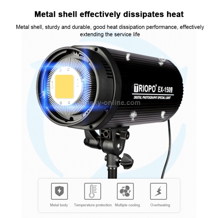 TRIOPO EX-150W Studio Flash Built-in Dissipate Heat System with EX ...