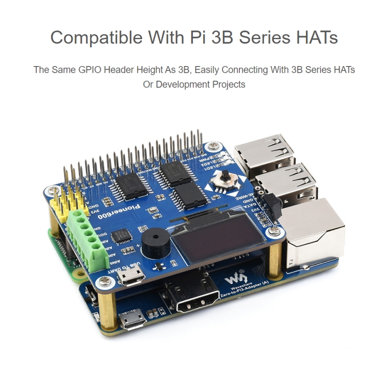 Waveshare Raspberry Pi Zero To 3B Adapter สำหรับ Raspberry Pi 3 รุ่น B/B+